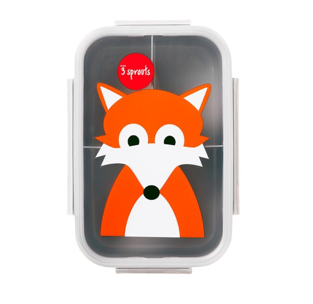 3Sprouts Φαγητοδοχείο με καπάκι Fox | Prénatal Store Online